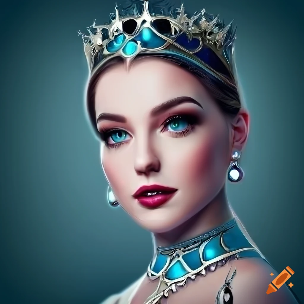 Hyperrealistic portrait of a beautiful woman on Craiyon