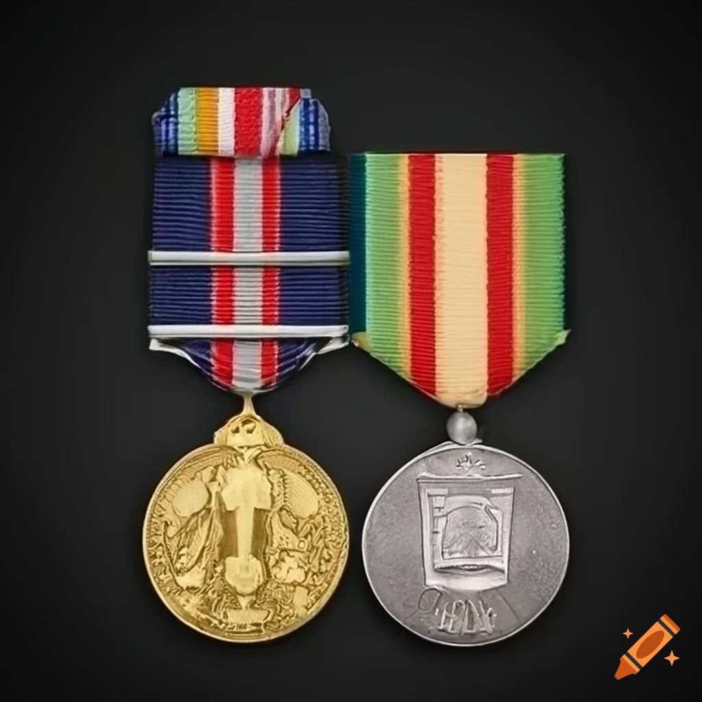 Photorealistic military medals