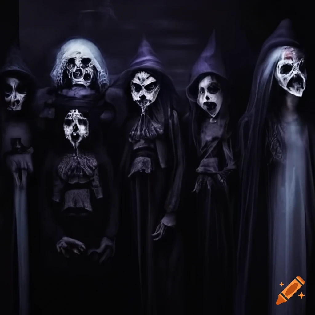 Photo of a group of creepy dark magicians