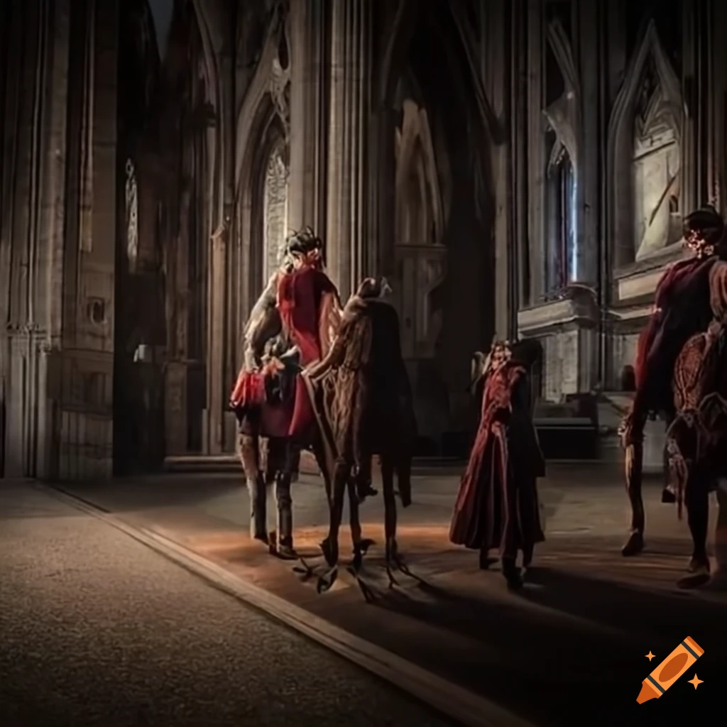 Illustration of two domains in a duel on Craiyon