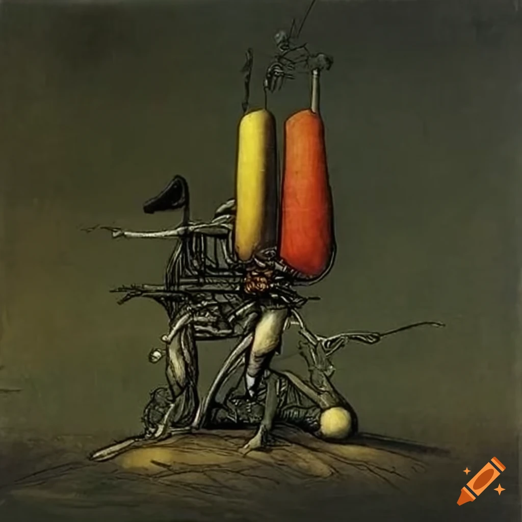 Surreal composition by Yves Tanguy, Wifredo Lam, and Arthur Rackham on ...