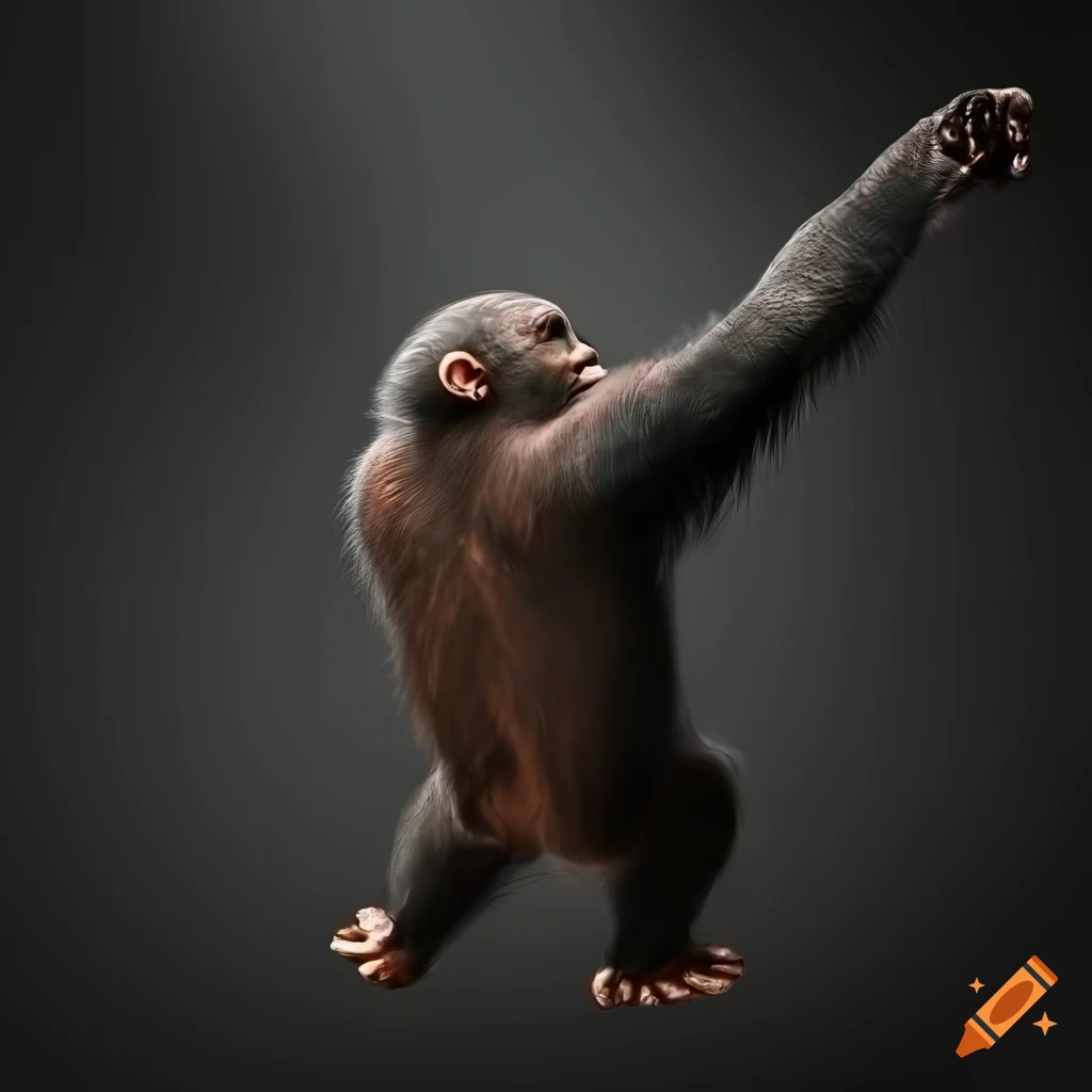 Photograph of a new creature with simian and human characteristics on ...