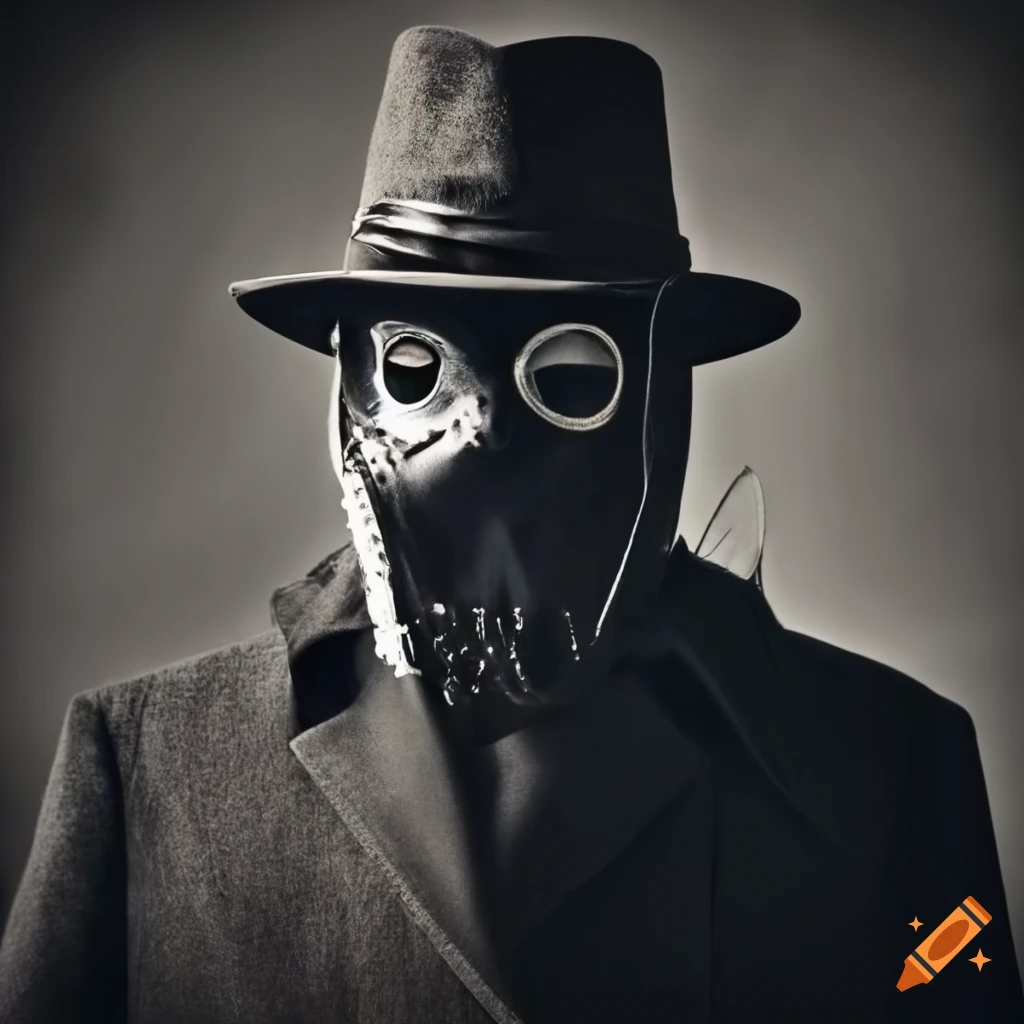 Mysterious spy in trench coat and fedora on Craiyon