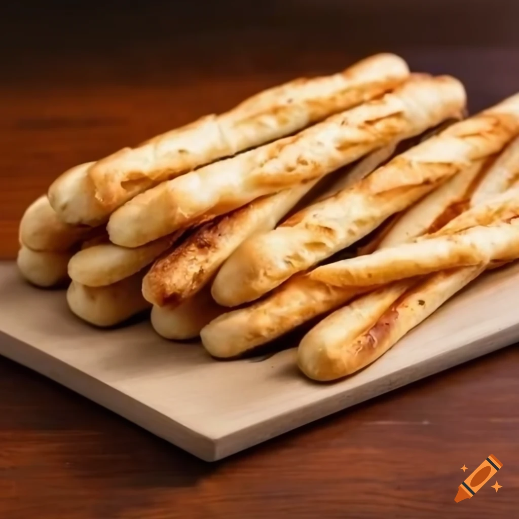 Crispy breadsticks on Craiyon