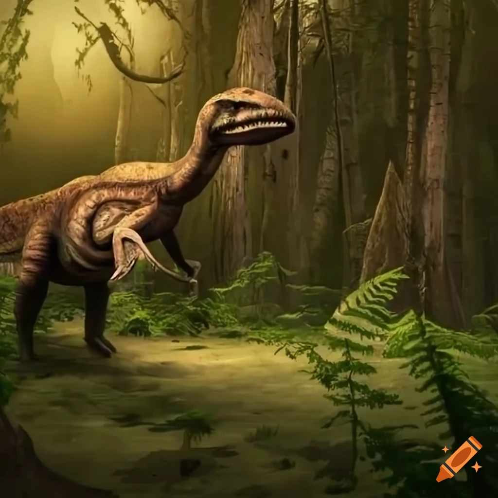 Polacanthus dinosaur in the wild on Craiyon