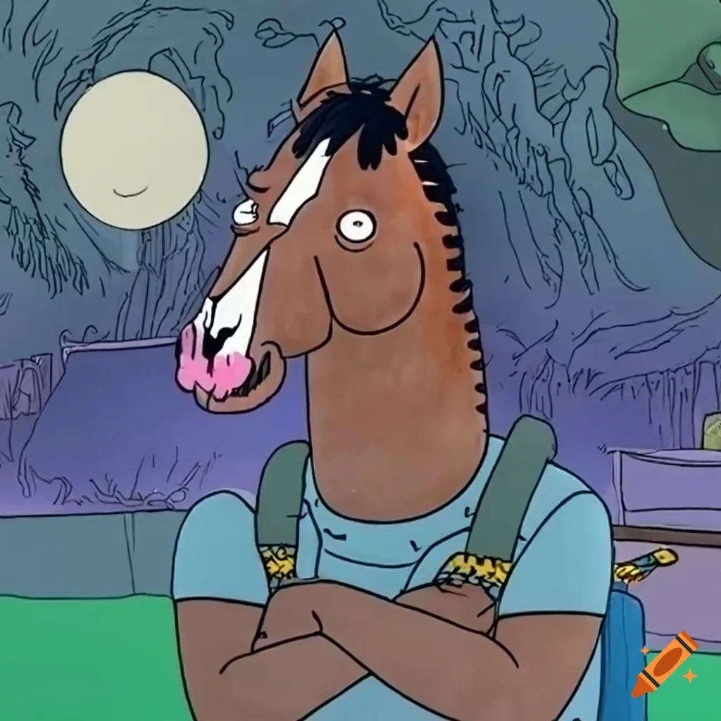 Bojack horseman action figure on Craiyon