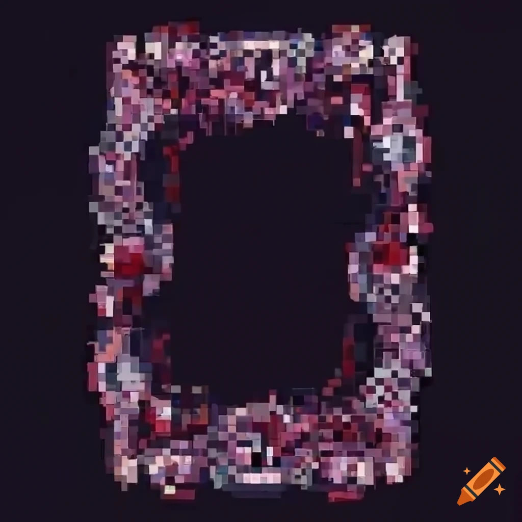 High detail artistic computer monitor with red precious stones on Craiyon