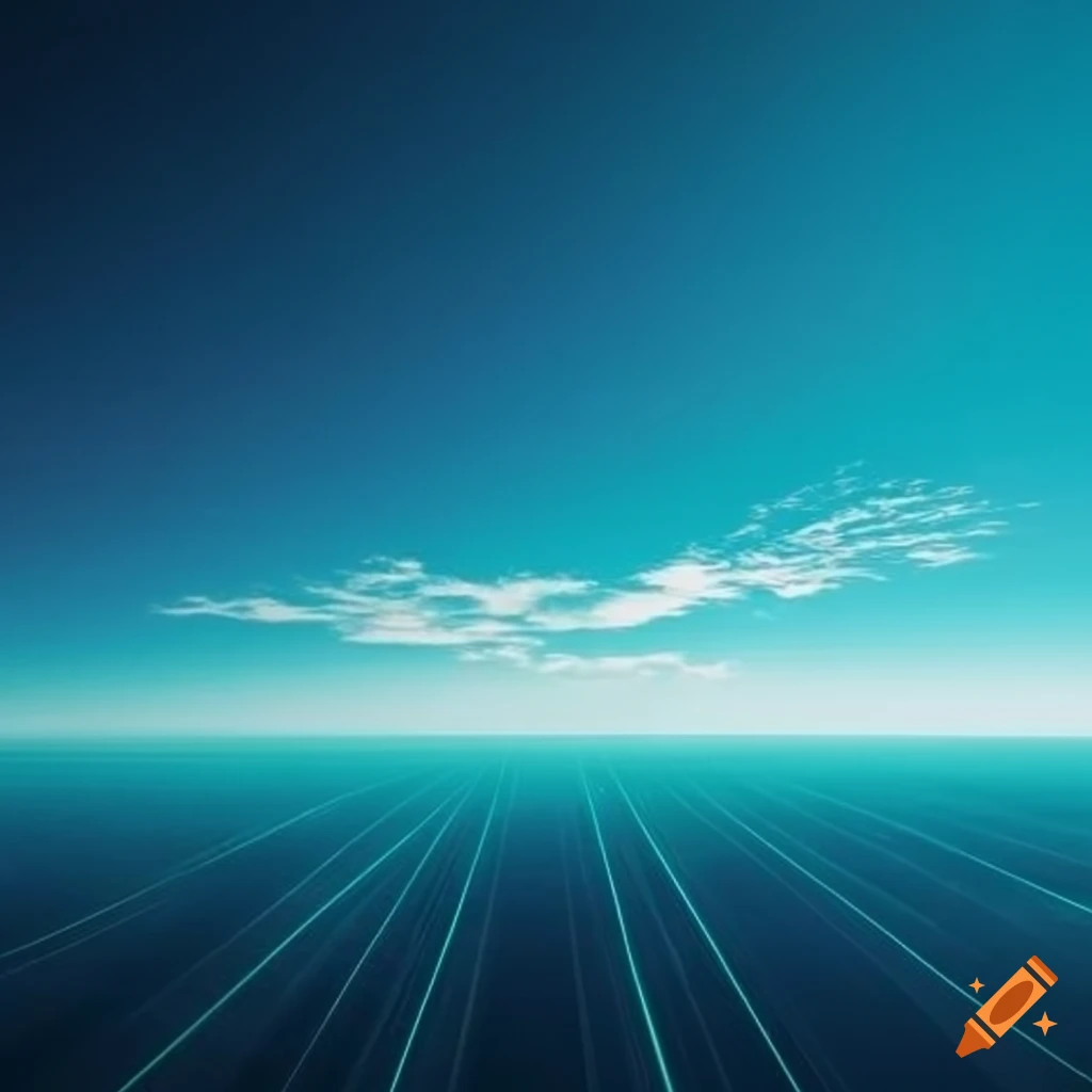 Abstract concept of a grid in the sky