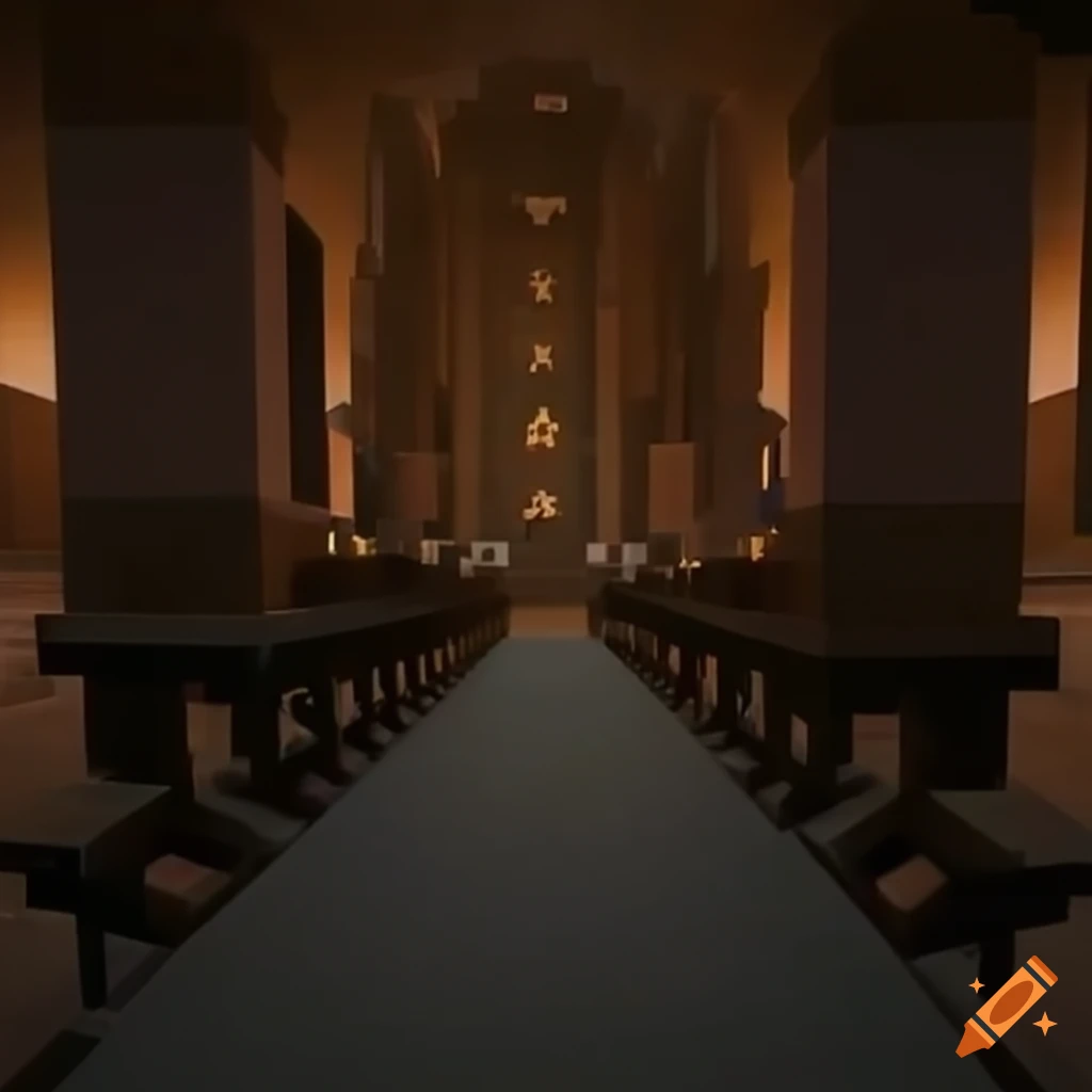 Minecraft classroom experience on Craiyon