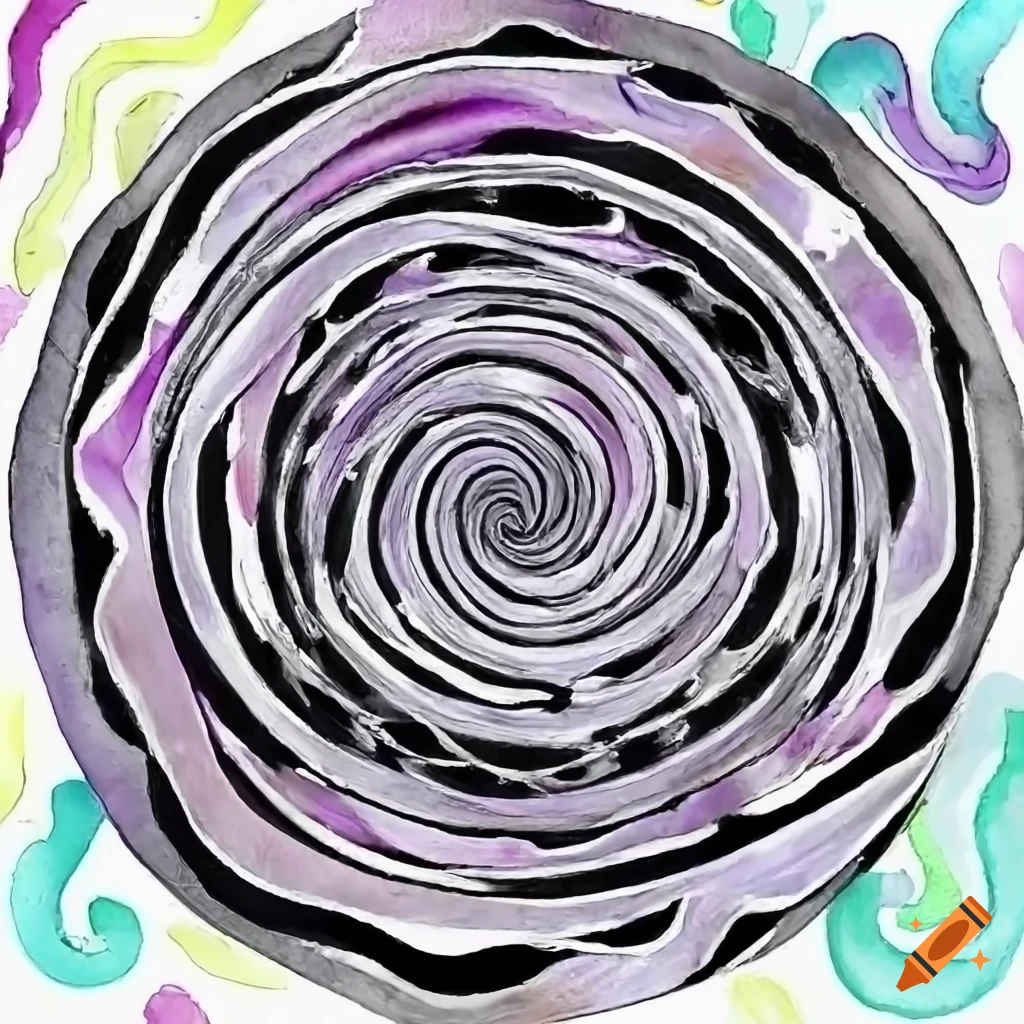 Hypnotic iris texture in pastel colors