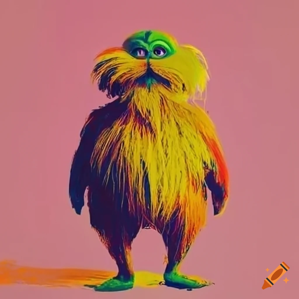 Pop art lorax artwork by andy warhol on Craiyon