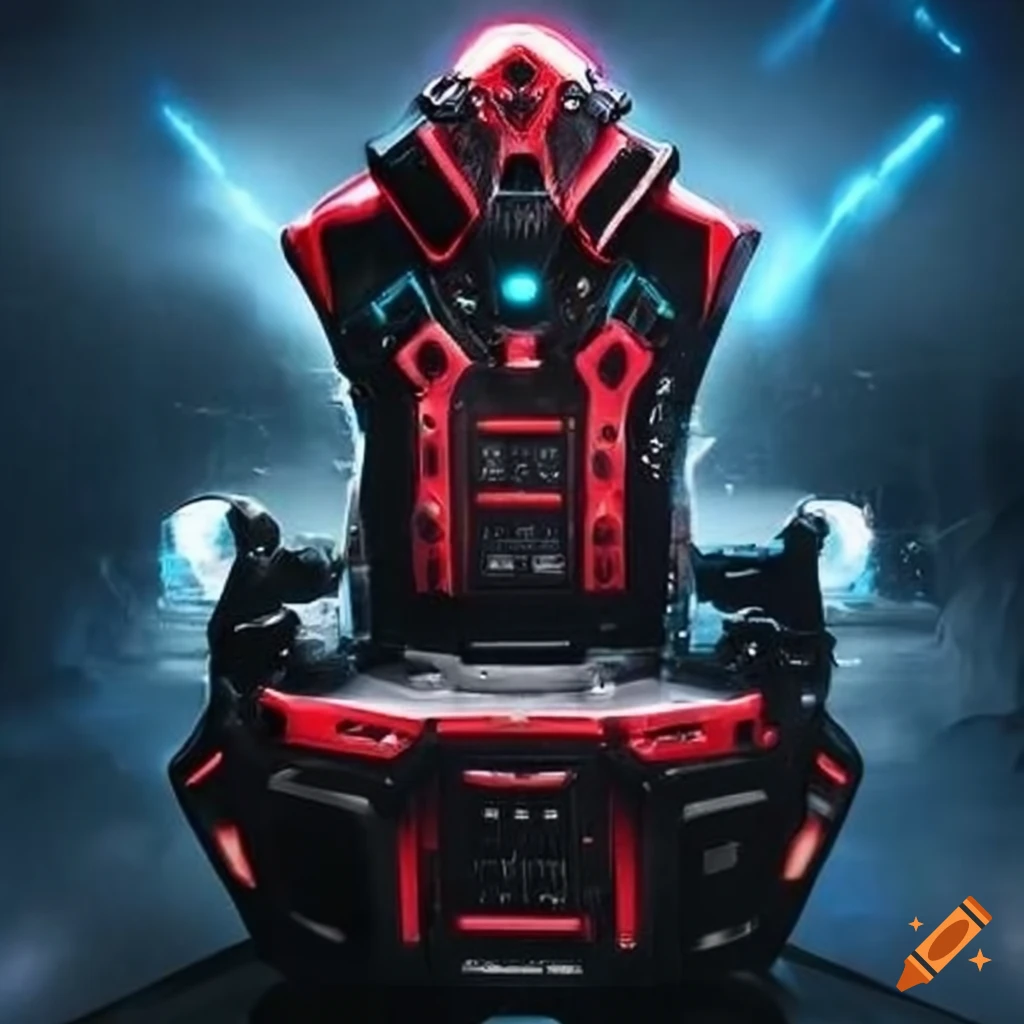 Cyberpunk cockpit seat