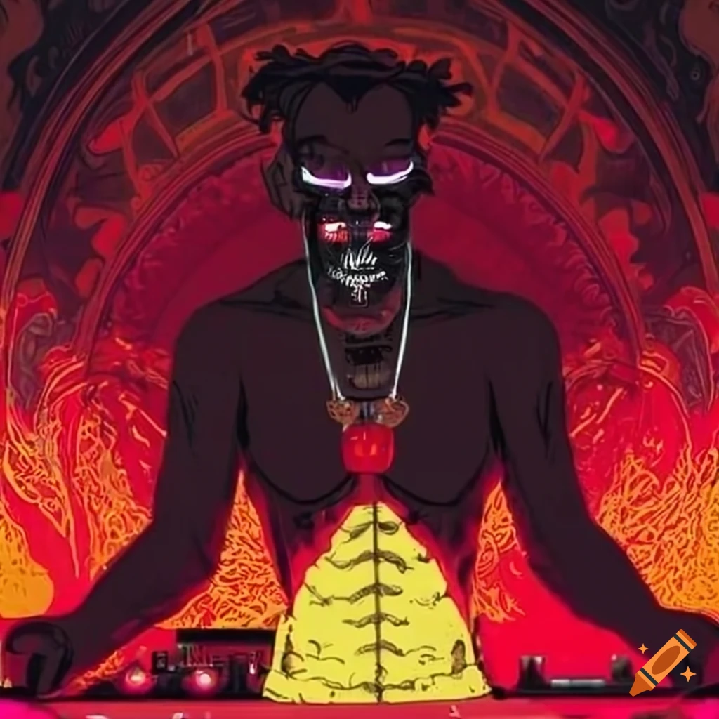 Techno voodoo artwork on Craiyon