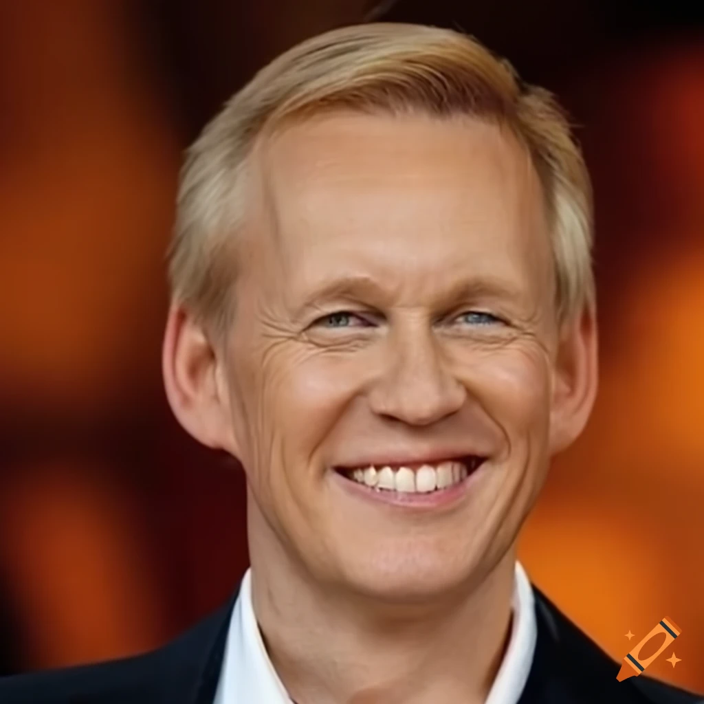 Close-up photo of johannes b. kerner smiling on Craiyon