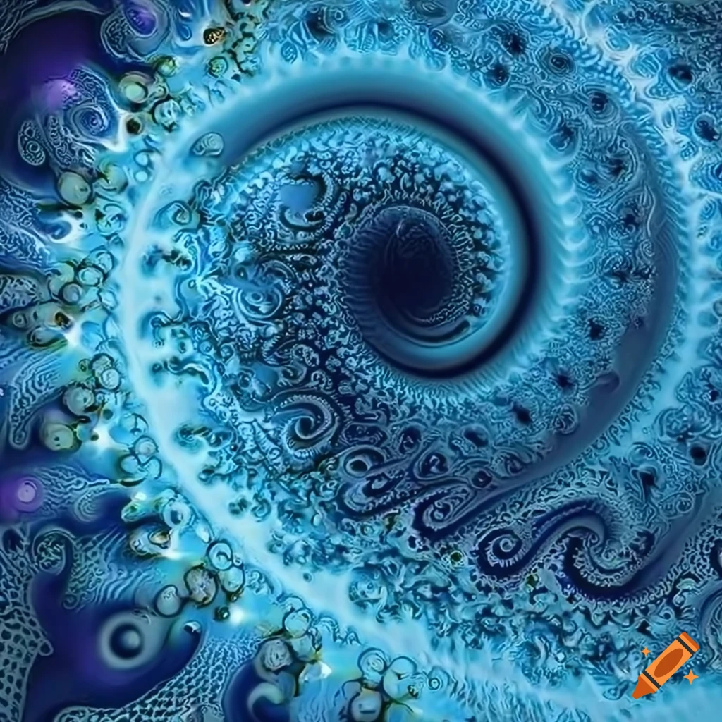 Close-up of intricate iceflake patterns on Craiyon