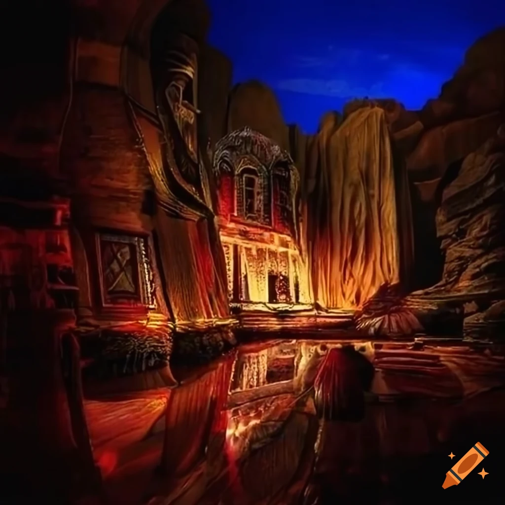 Unique house built on top of a rock