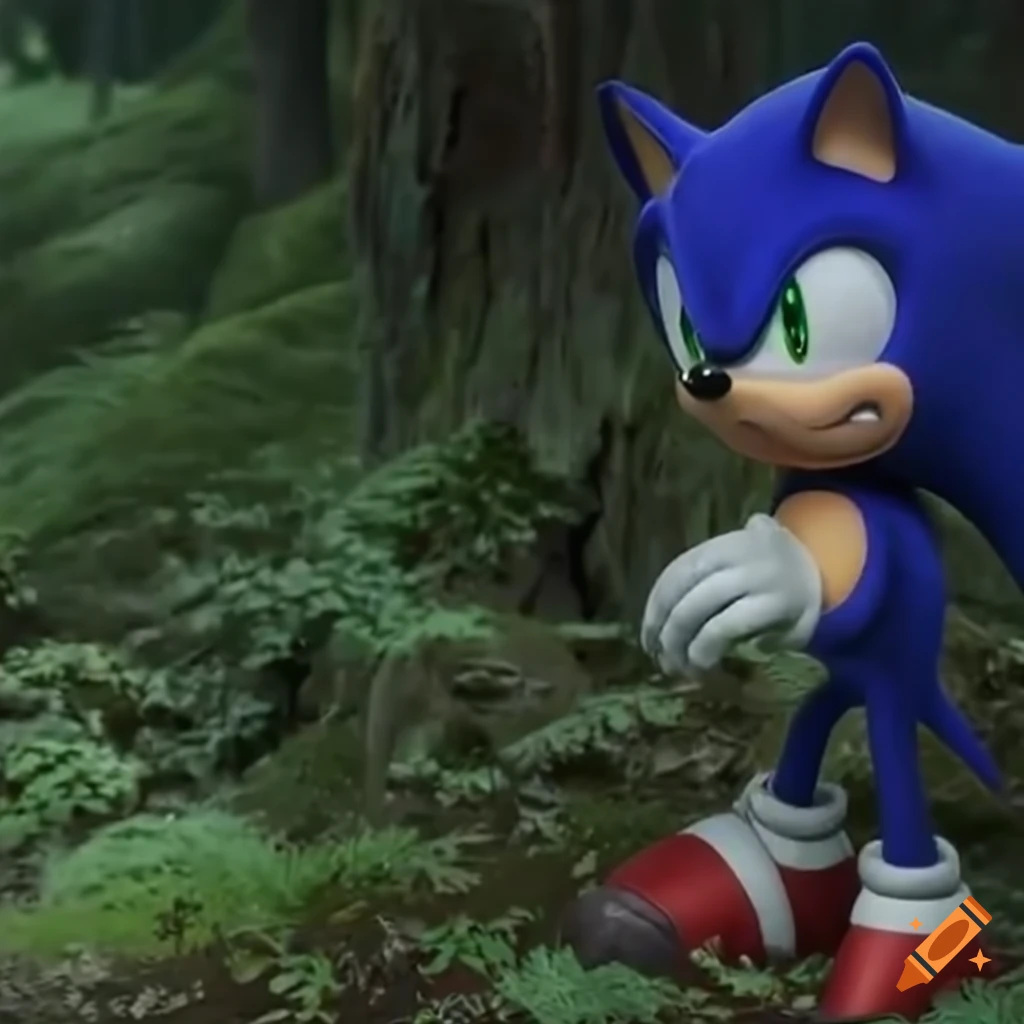 Michael jordan running with sonic the hedgehog on Craiyon