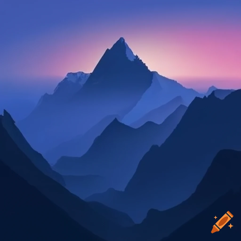 Scenic mountain landscape