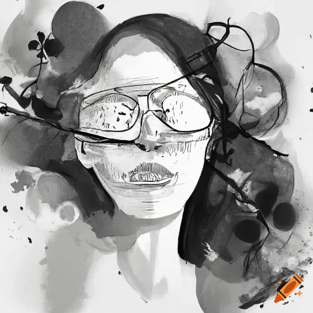 Manga art of psy in a gangnam style outfit in black and white on Craiyon