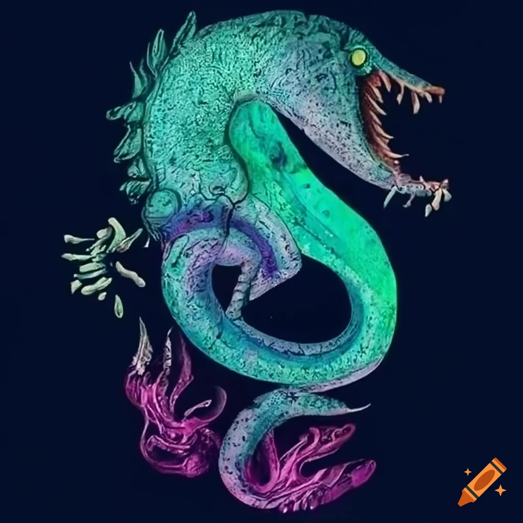 Illustration Of A Sea Monster illustration-of-a-sea-monster