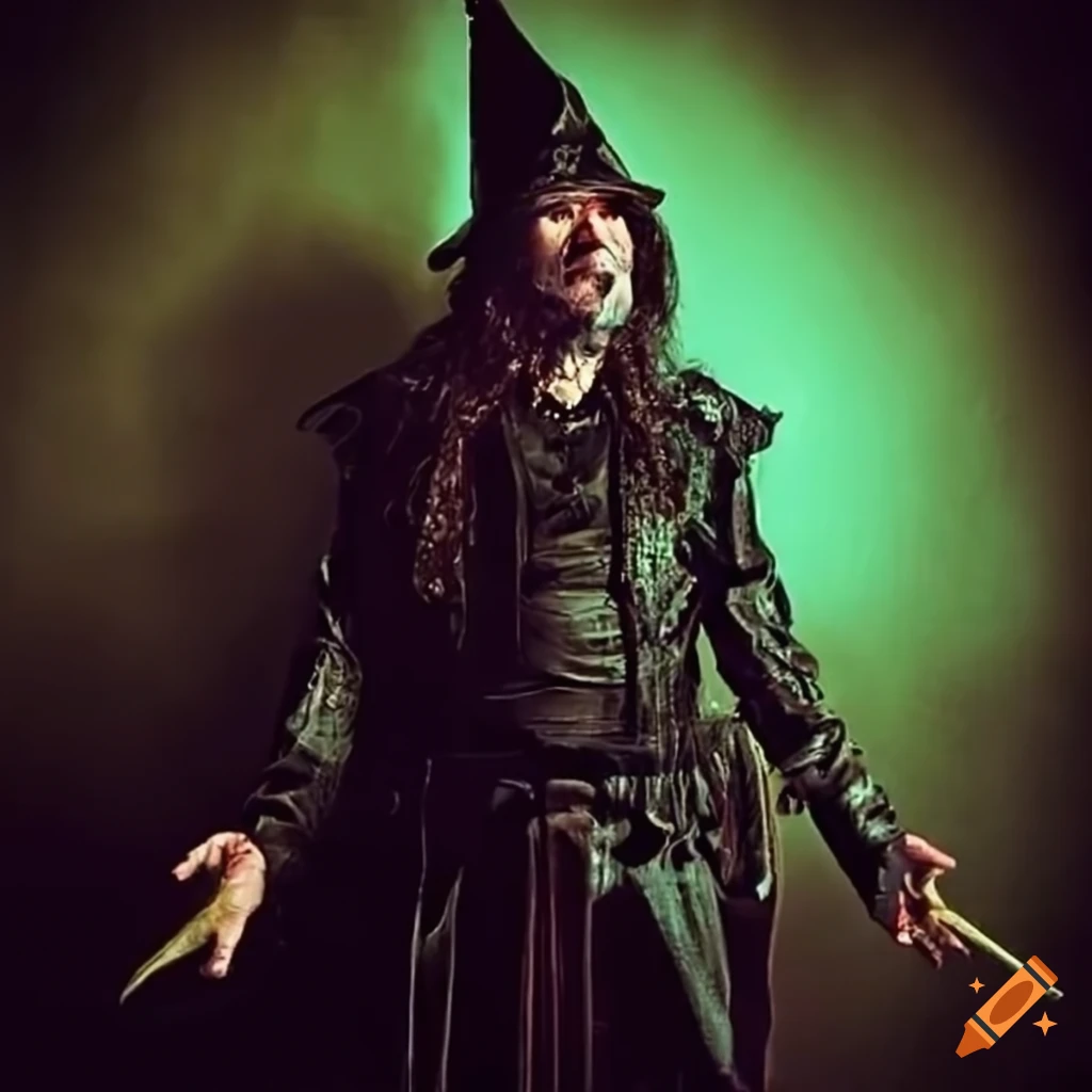 Matthew hopkins, witch finder general at a heavy metal concert on Craiyon