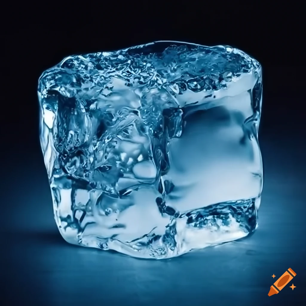 Ice cubes on Craiyon