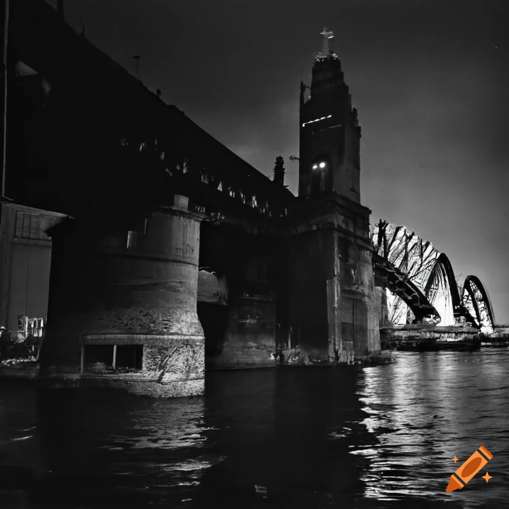 Post-apocalyptic ruins of sydney harbour on Craiyon