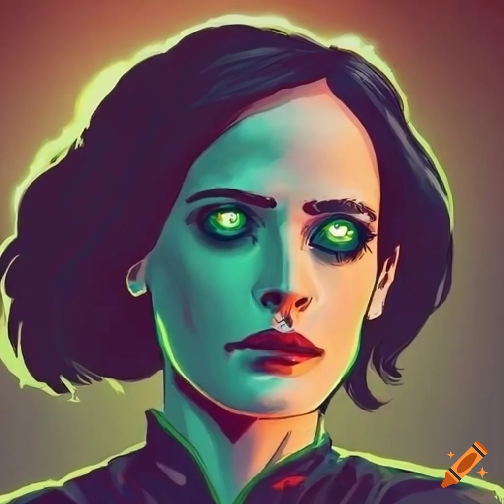 Cartoon art depiction of eva green as romulan praetor shinzon from star ...