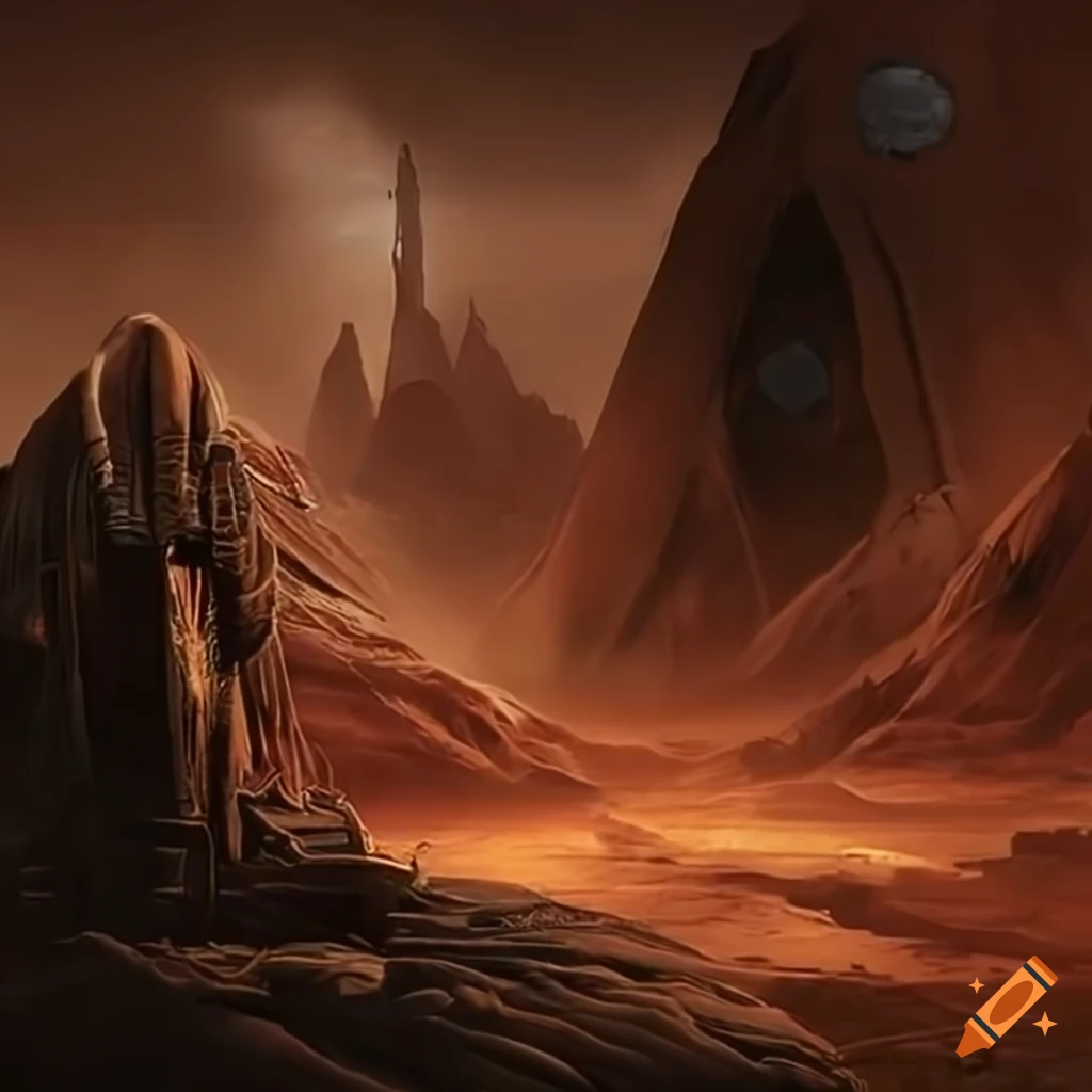 Paleocene landscape on Craiyon