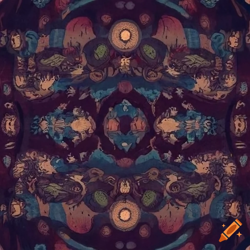 Striking 2d artwork with retro-inspired native american patterns on Craiyon
