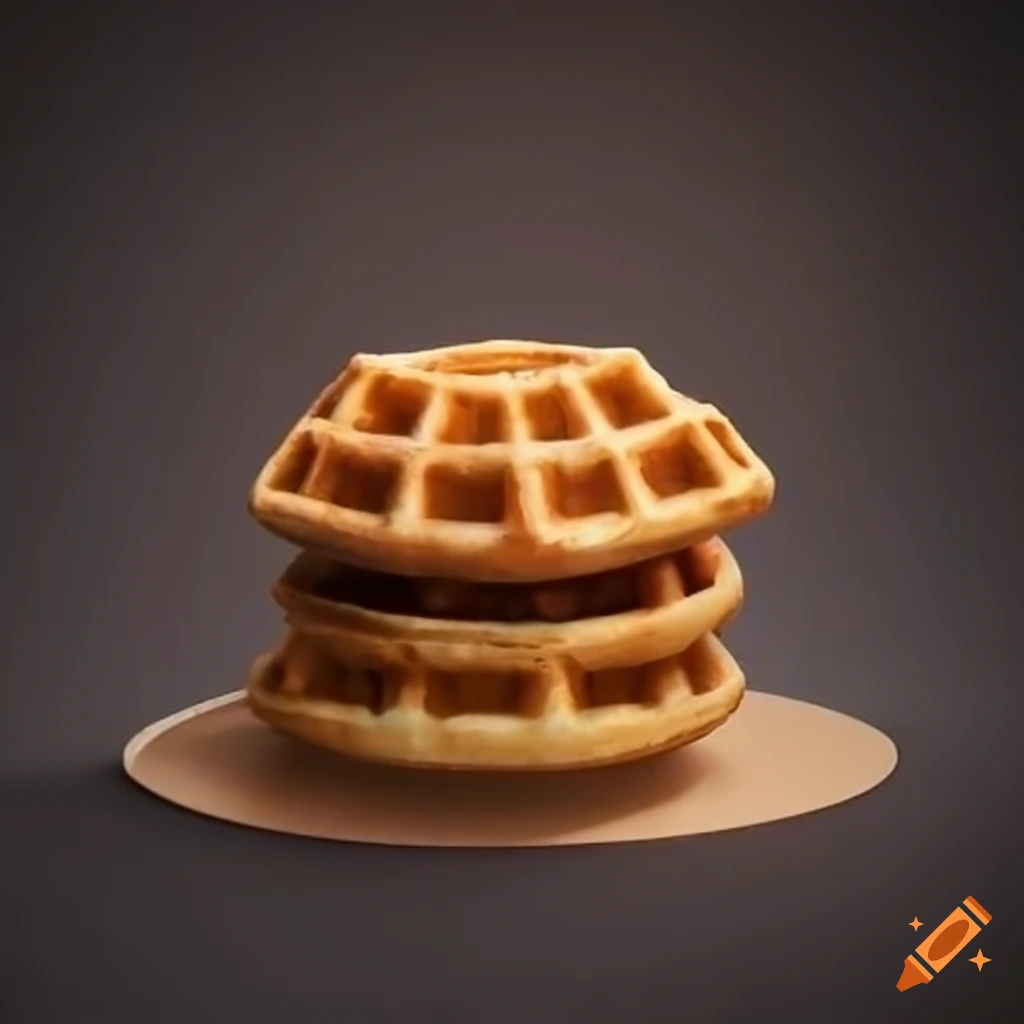 Delicious crispy waffle