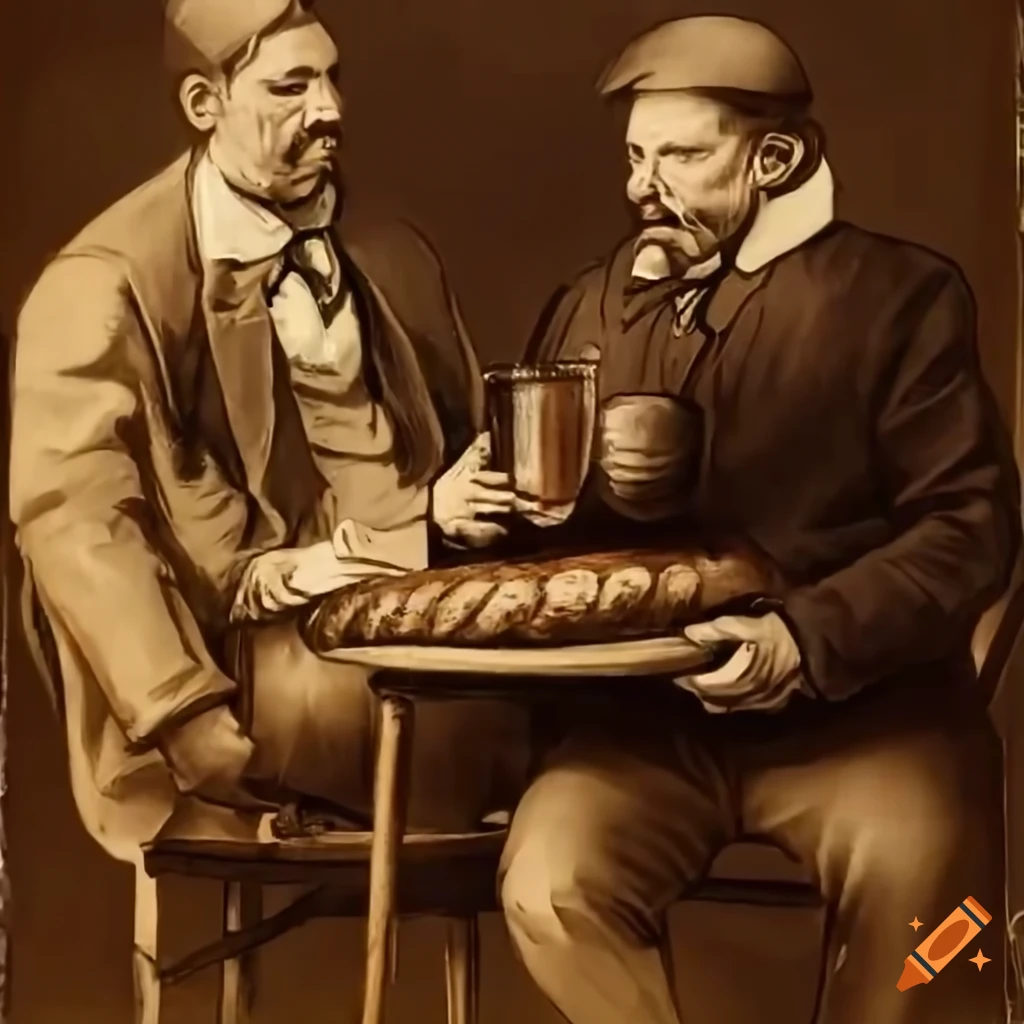 Humorous image of men with stereotypes and a kiwi bird on Craiyon
