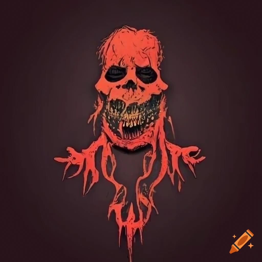 Abstract horror band logo on Craiyon