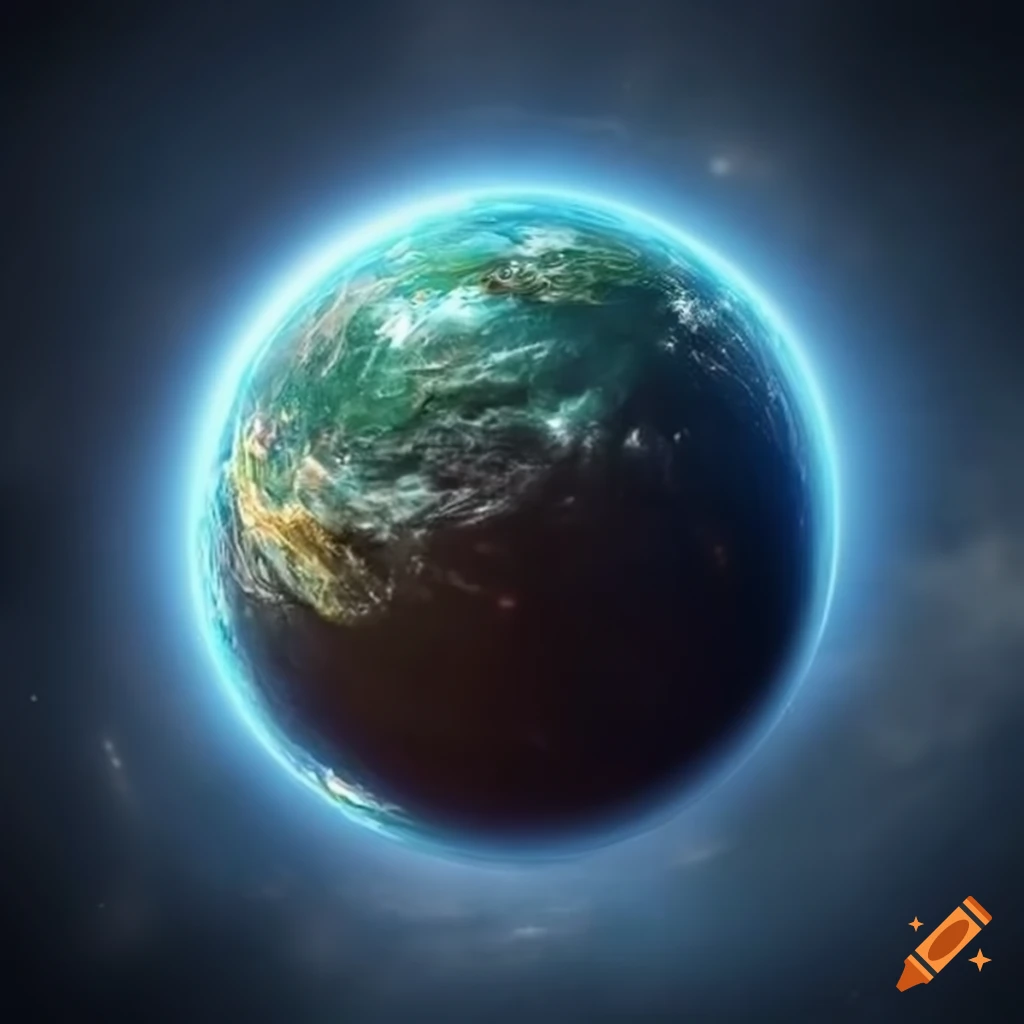 Realistic depiction of a sci-fi ring world