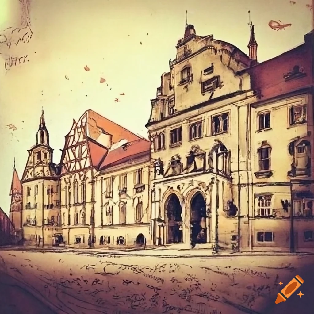 Image of the University of Ingolstadt in 1818 on Craiyon