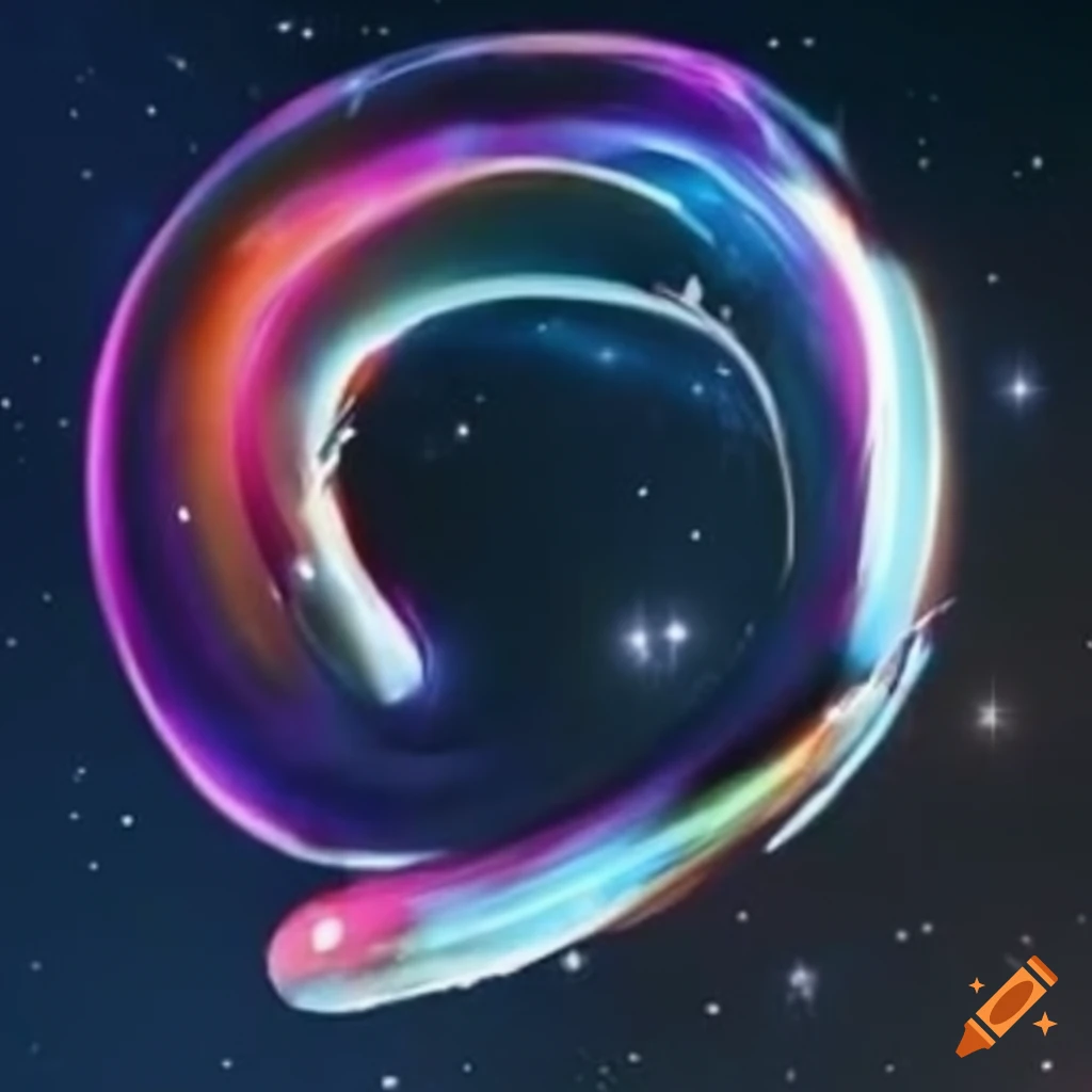 Pinterest logo on a cosmic background on Craiyon