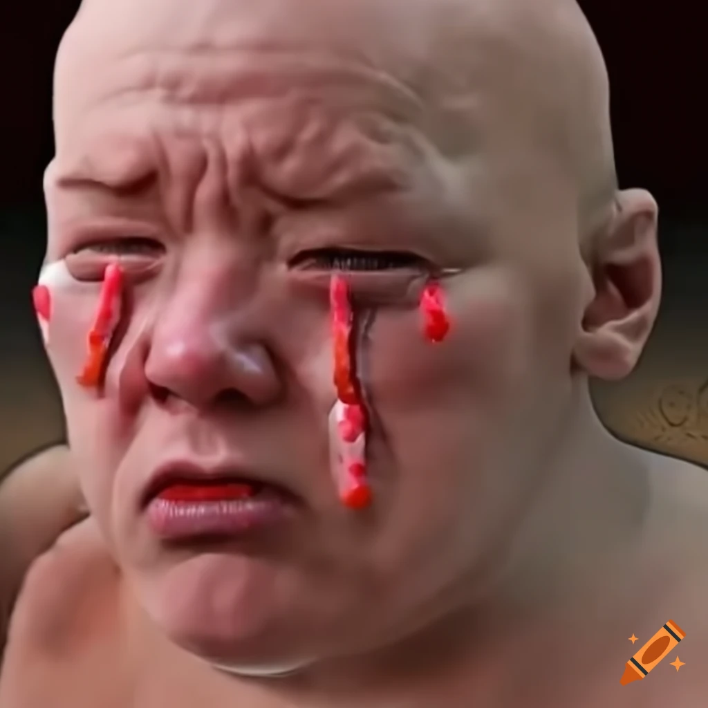 Illustration of a crying wojak