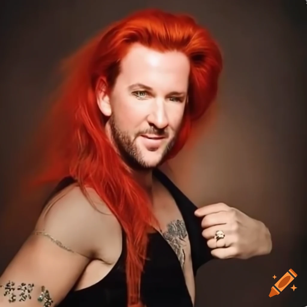 Red-haired michael wendler on Craiyon
