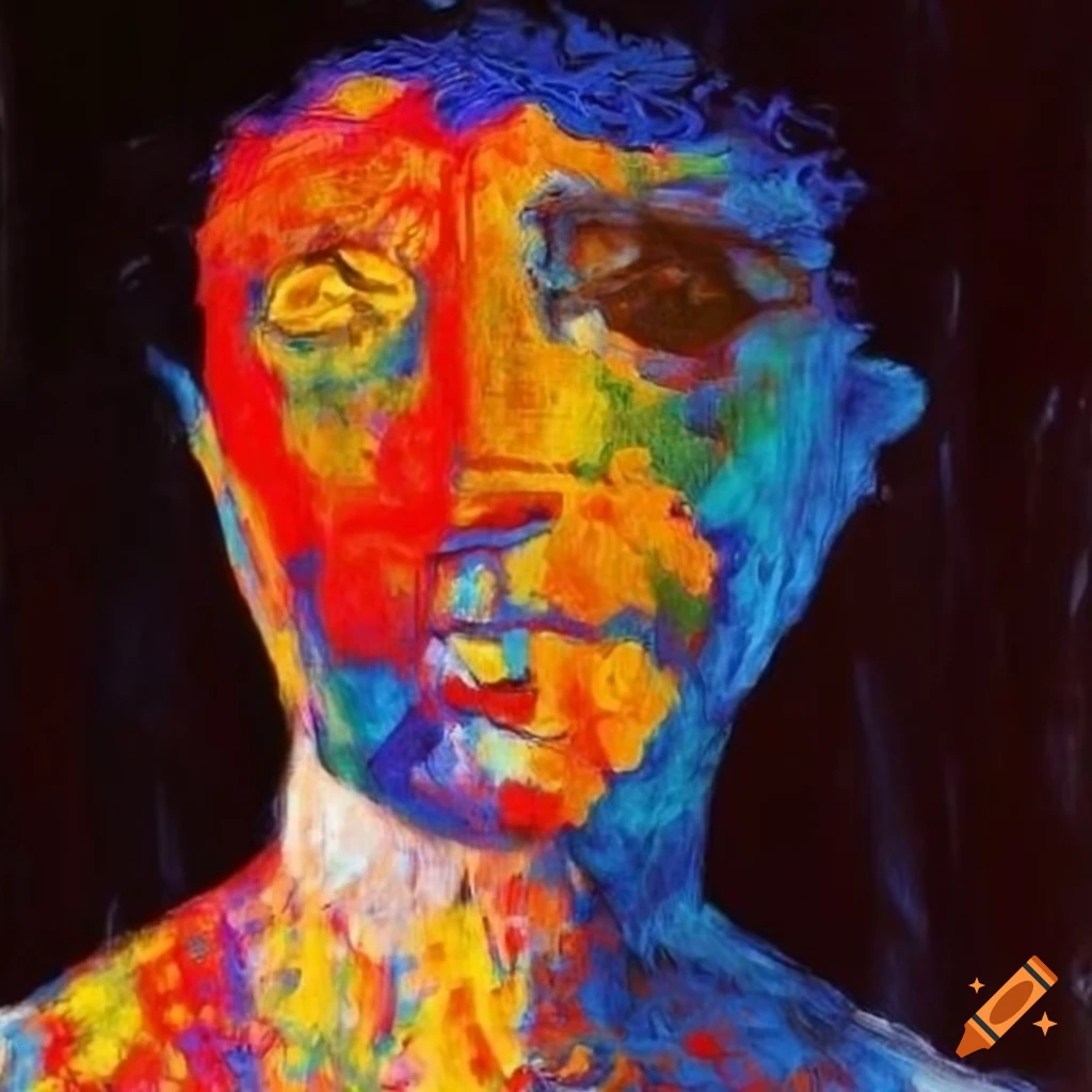 Picasso style painting lgbt flag on Craiyon