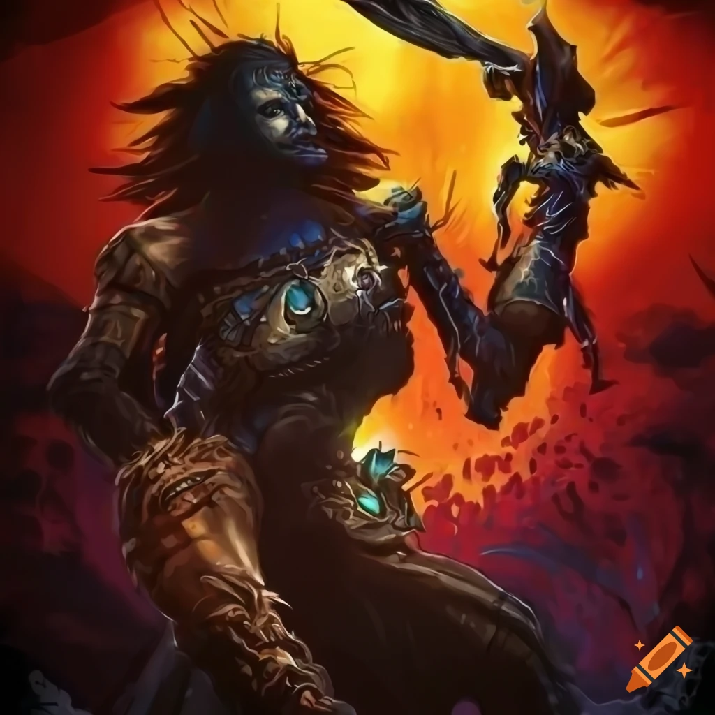 Poster for a 90s fantasy video game on Craiyon