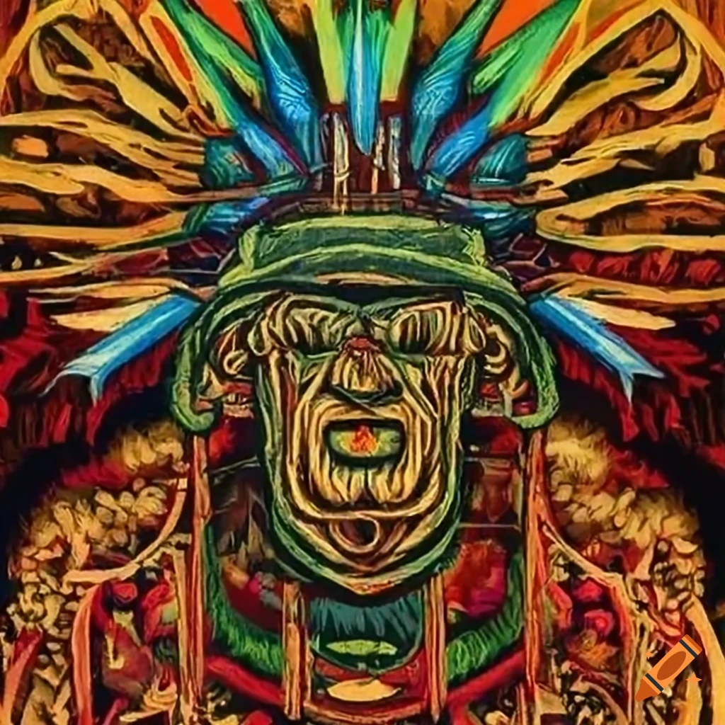 Pre-columbian patterns on Craiyon