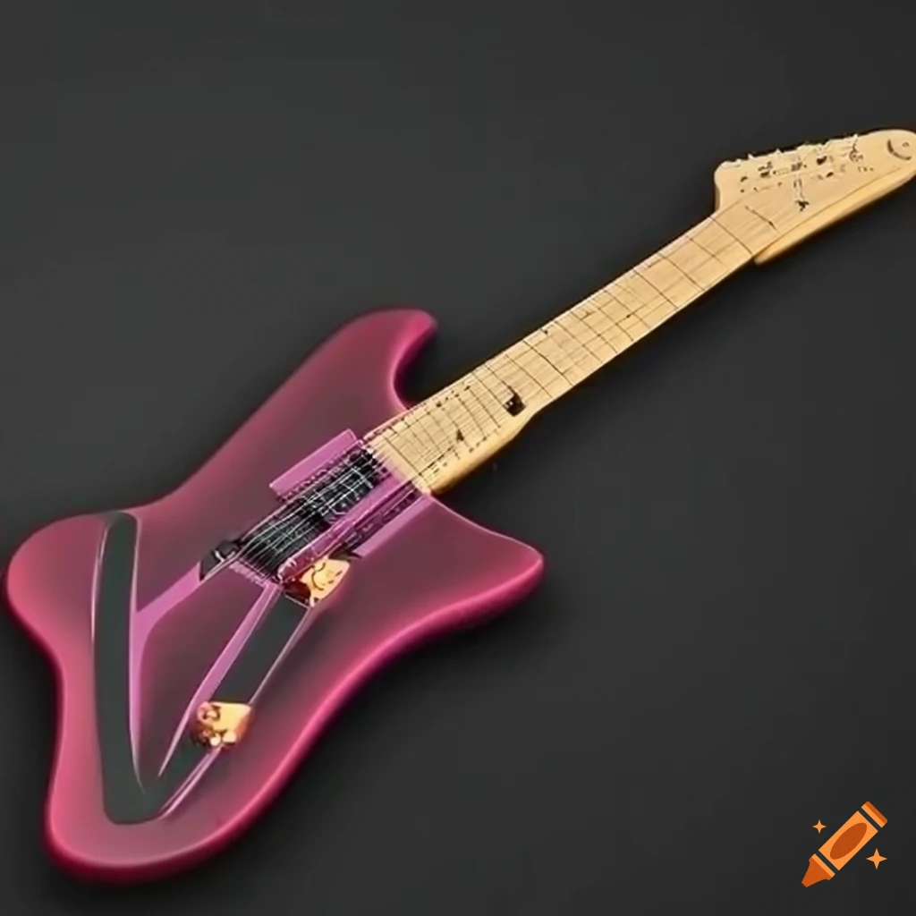Modern electric guitar with ergonomic design