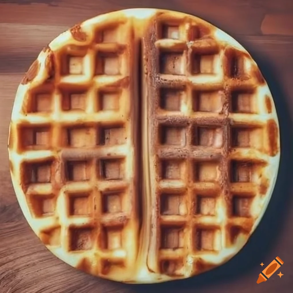 Delicious waffle on Craiyon