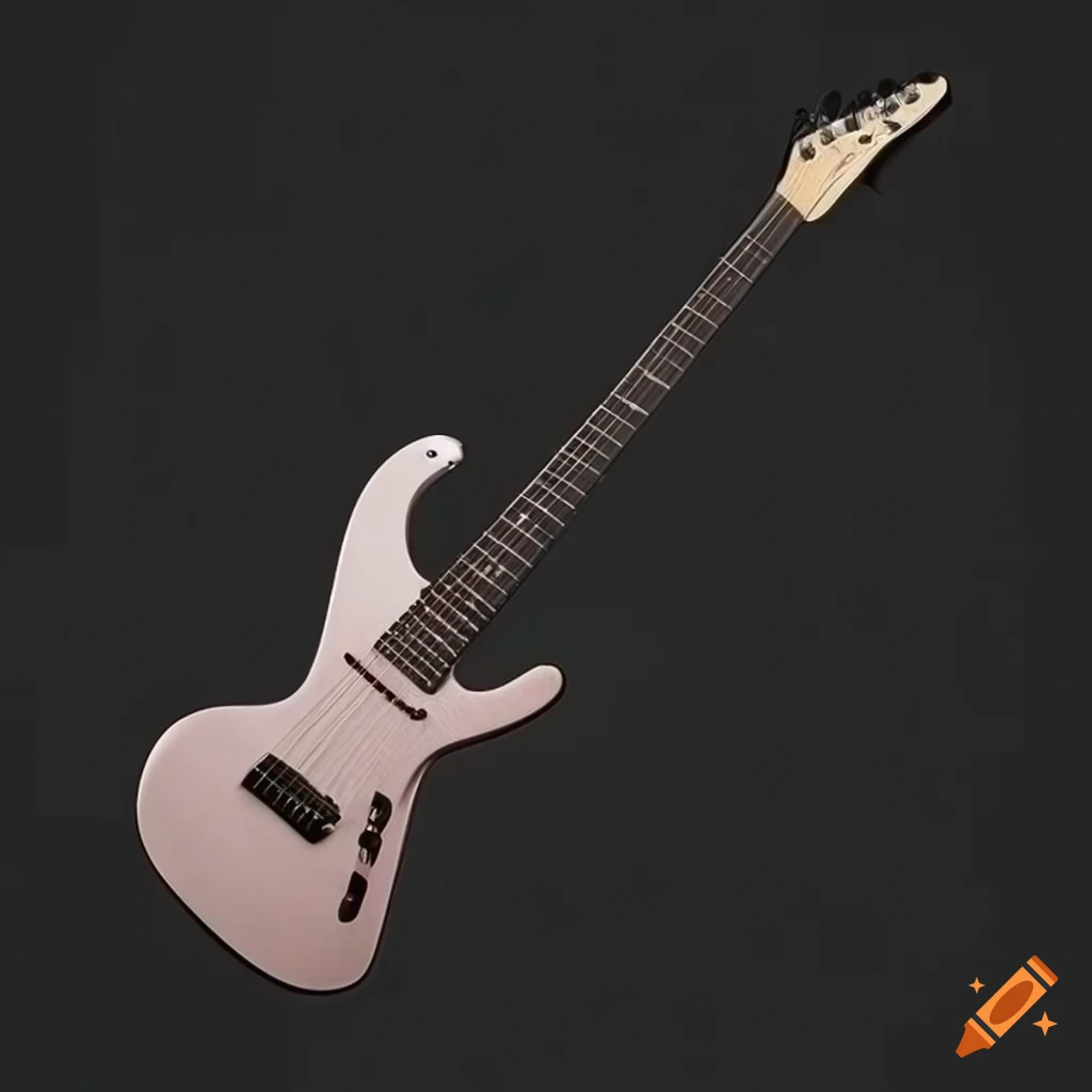 Modern electric guitar with ergonomic design