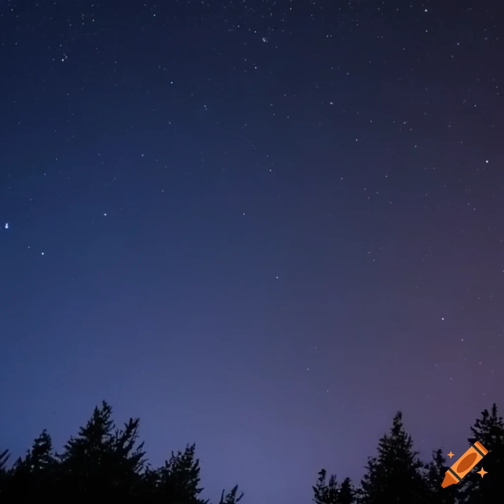 Starry night sky on Craiyon
