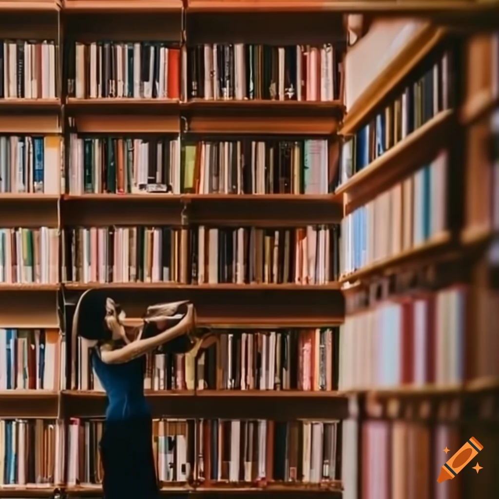 Beautiful interior of a reading hall in a scientific library