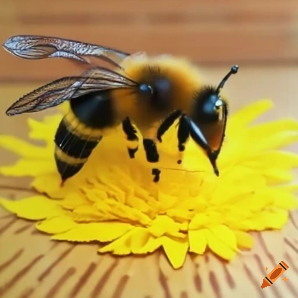 Image for creating bee-themed challenges on Craiyon