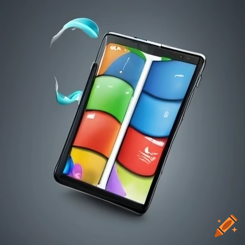 Windows phone smartphone on Craiyon