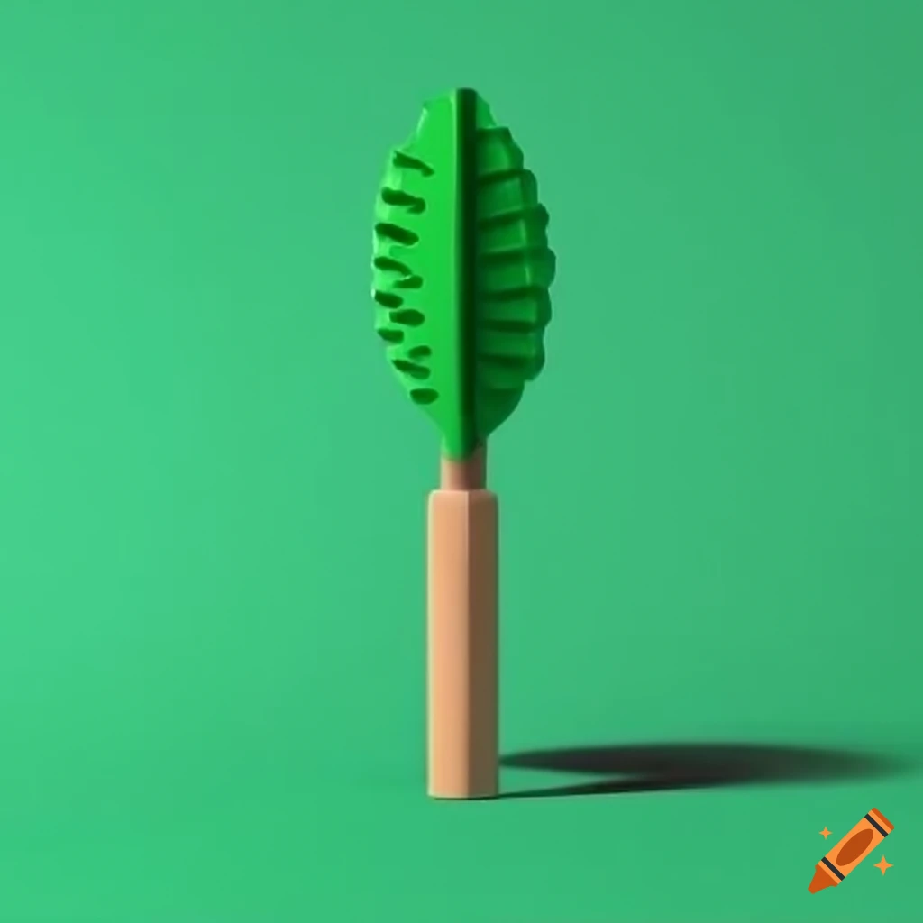 Lego leaf on a hammer handle