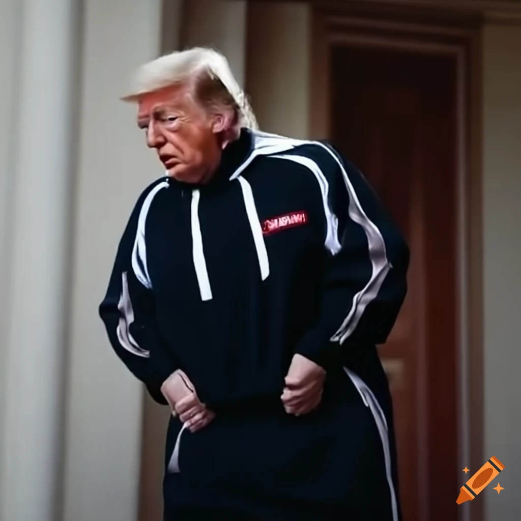 Donald trump in a tracksuit on Craiyon